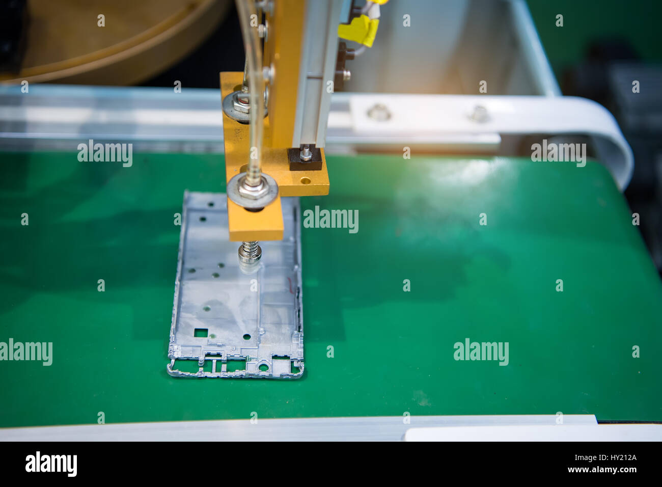 mobile industrial manufacture factory,Smart industry 4.0 concept Stock ...