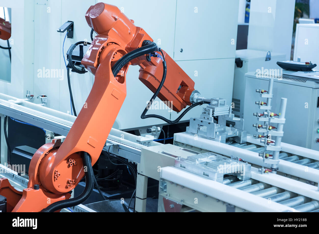 Controler of robotic hand Stock Photo - Alamy