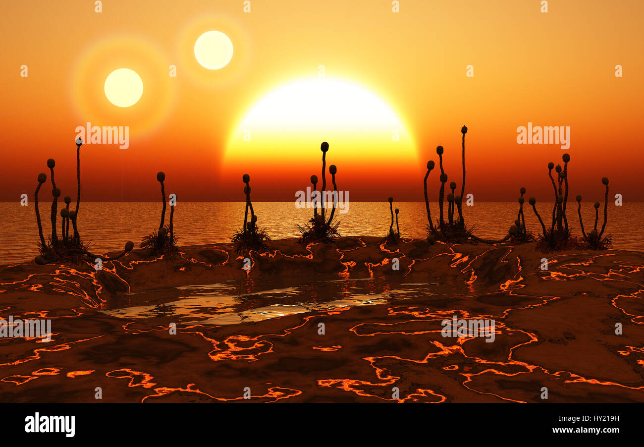 Exoplanet Proxima Centauri In Orbit Around Proxima Centuari,A Red Dwarf ...