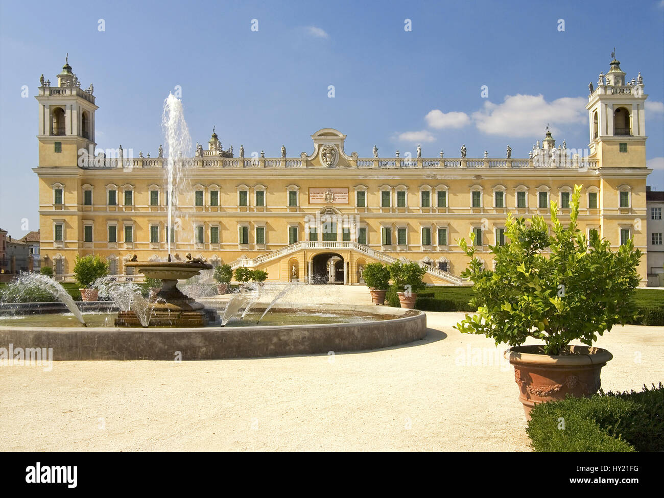 The Palazzo Ducale, also called 'little Versailles' in Colorno, Emilia ...