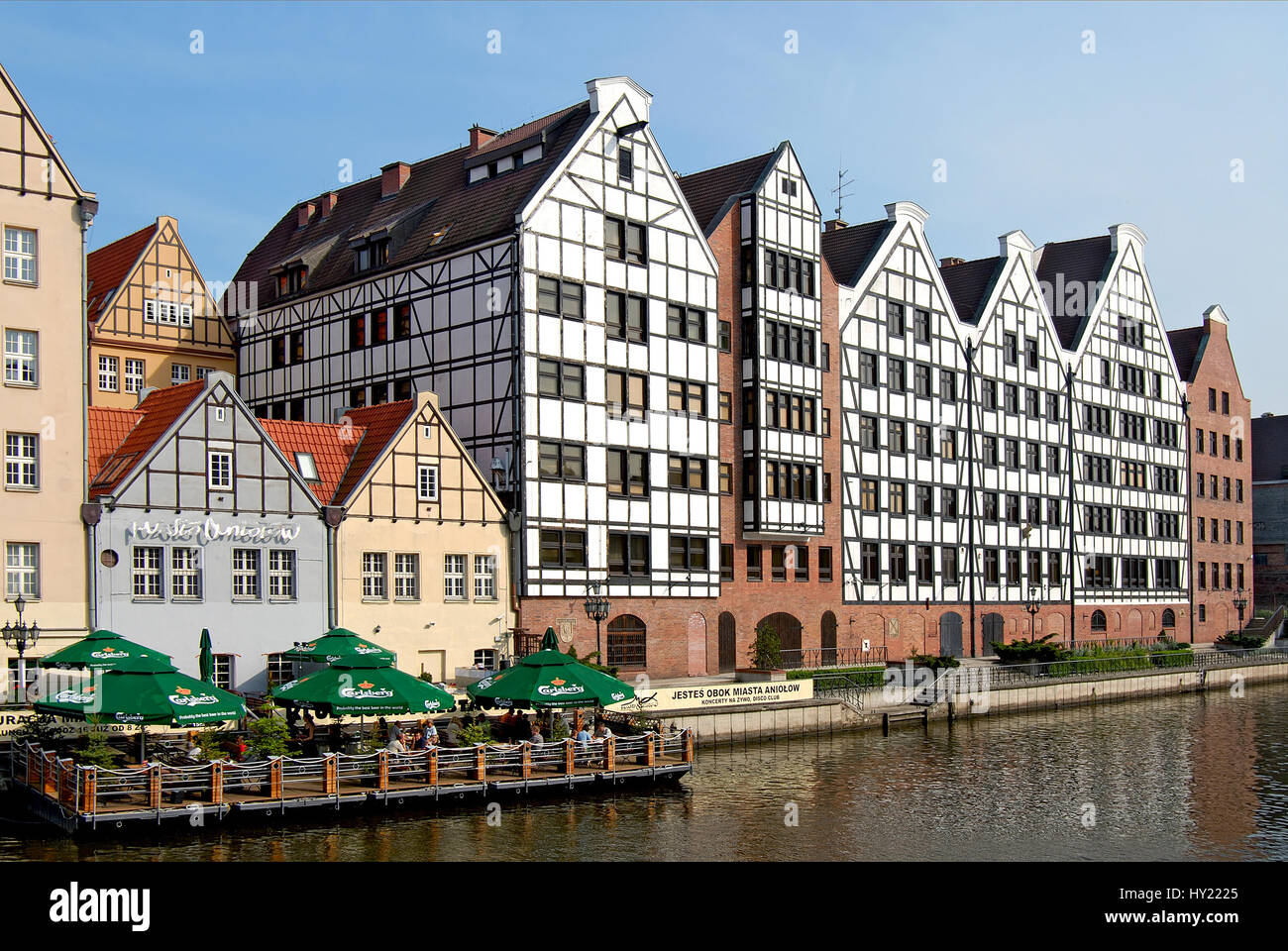 Image of Historical Trading Houses in the old town of Danzig, Poland ...