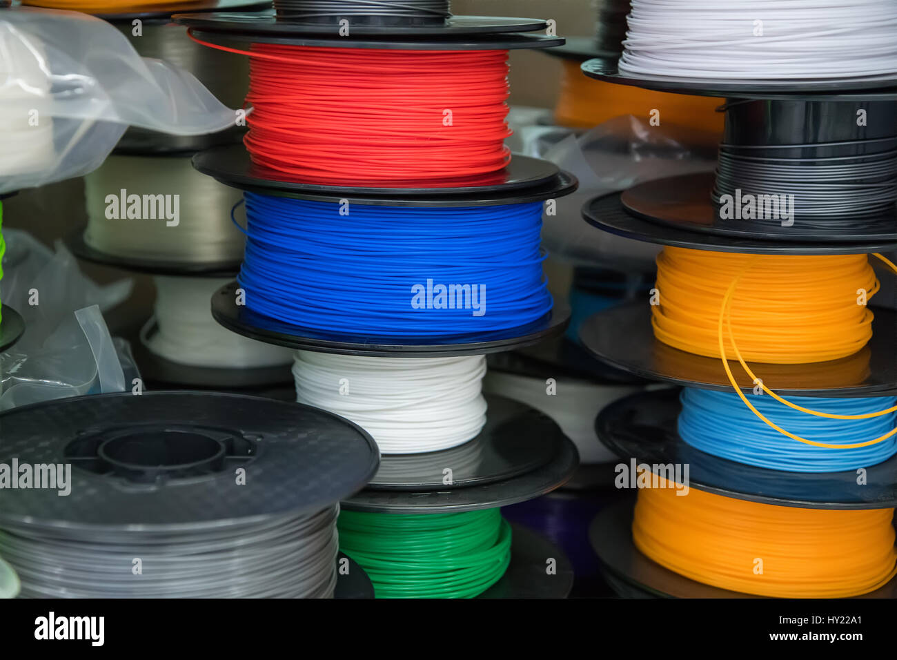 3D printing filaments Stock Photo - Alamy