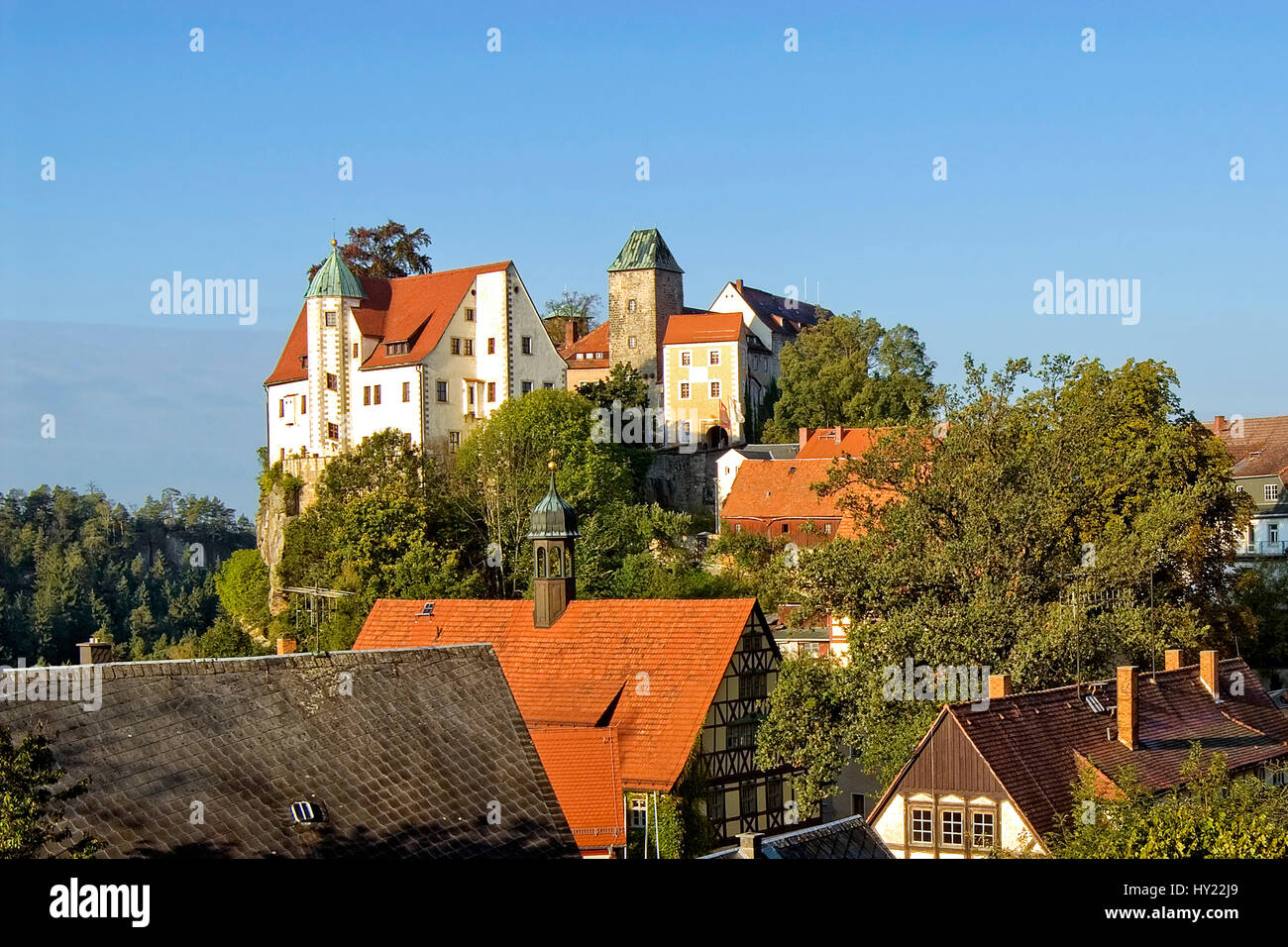 Burg Hohnstein im Herbst, Dresden, Sachsen, Deutschland Stock Photo - Alamy