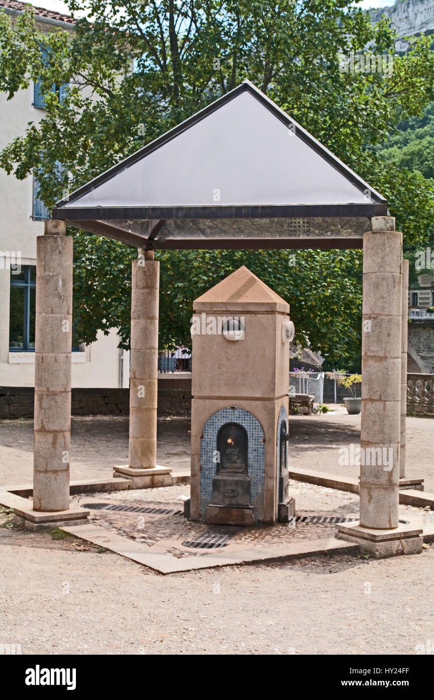 St Antonin Noble Val, Water Tap, France, Europe Stock Photo - Alamy