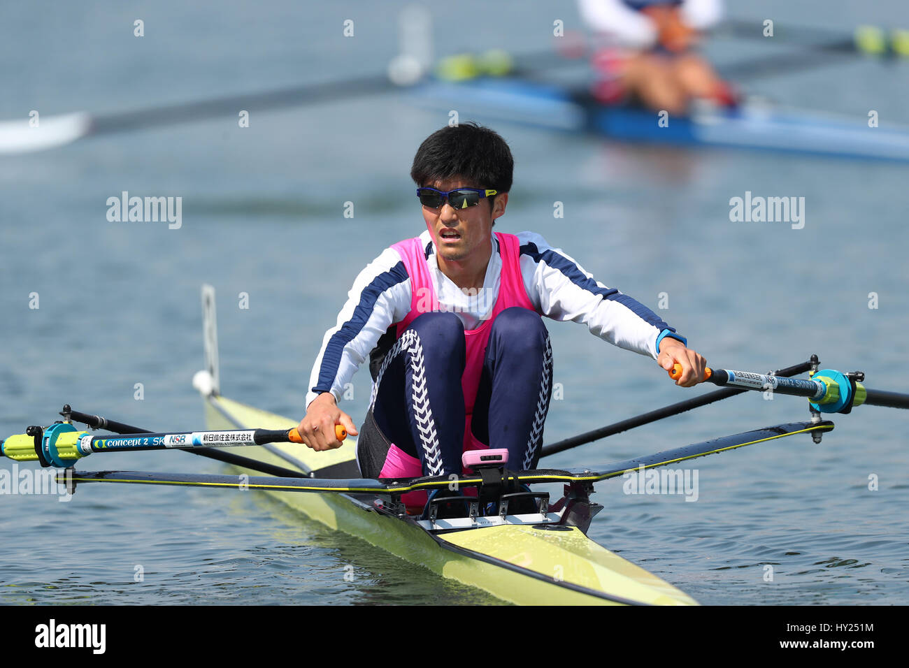 Toda Olympic Rowing Course, Saitama, Japan. 30th Mar, 2017. Kakeru Sato ...