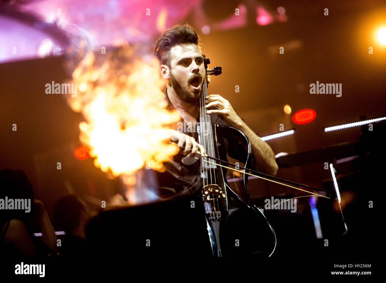 Milano, Italy. 30th Mar, 2017. Croatian cello duo 2Cellos performs live ...