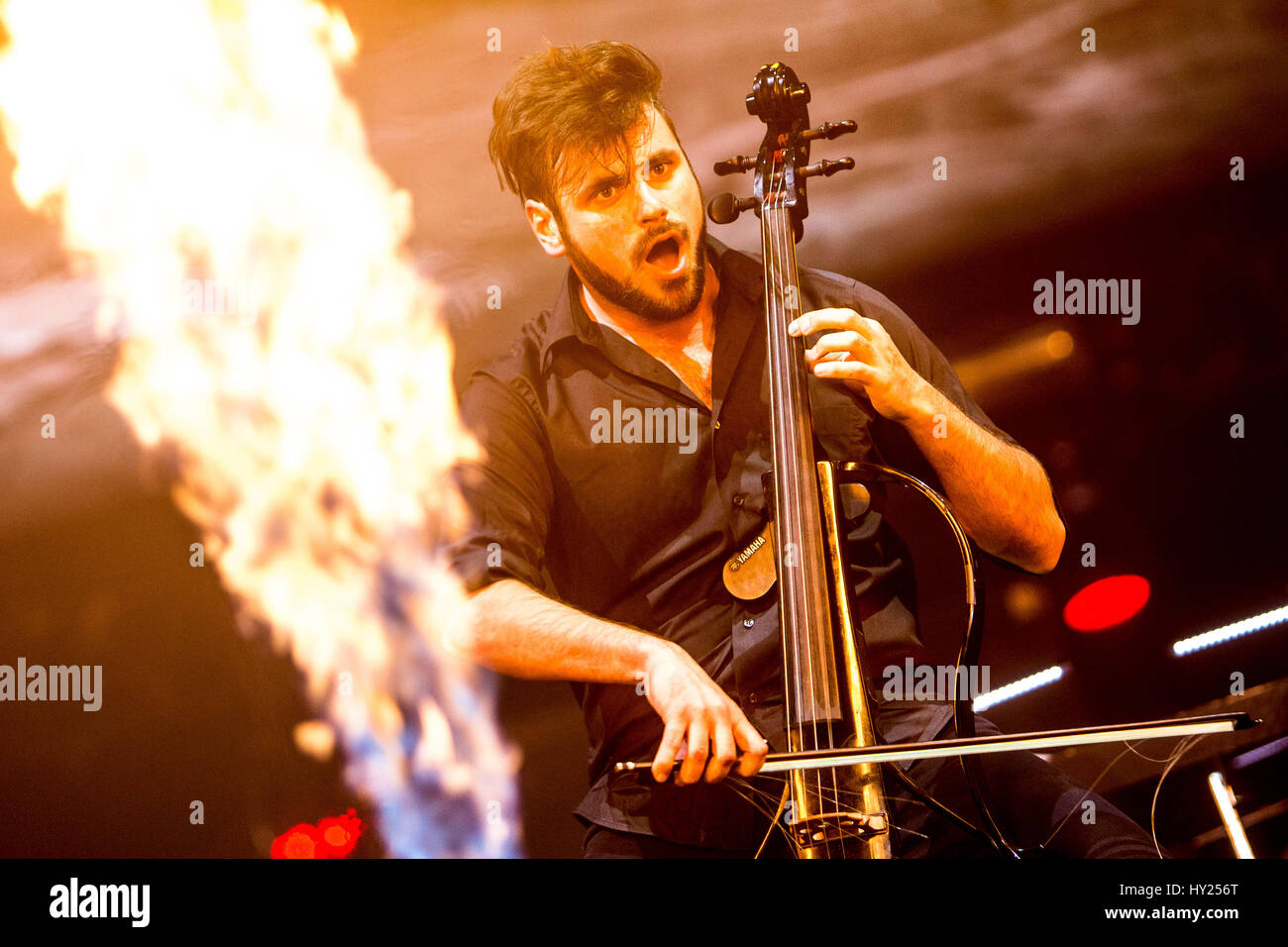 Milano, Italy. 30th Mar, 2017. Croatian cello duo 2Cellos performs live ...