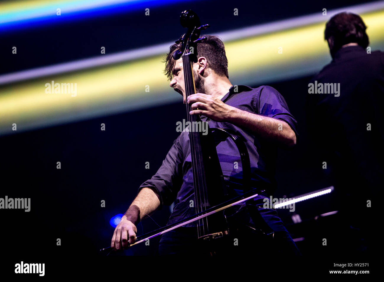Milano, Italy. 30th Mar, 2017. Croatian cello duo 2Cellos performs live ...