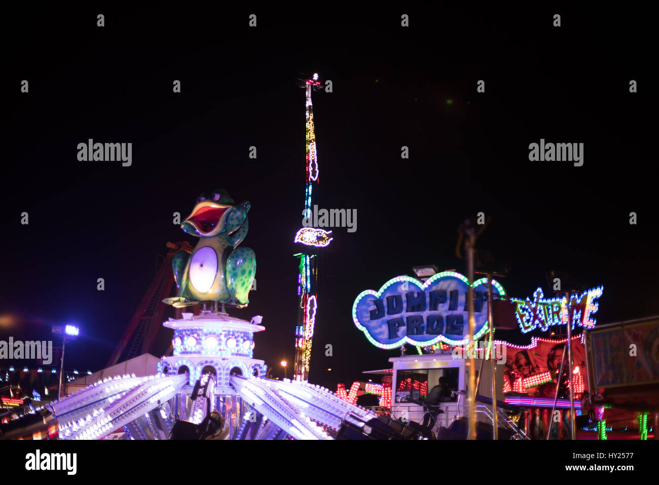 Peterborough, UK. 30th March 2017. Peterborough mart fun fair at ...