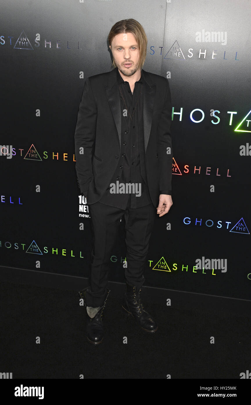 New York City. 29th Mar, 2017. Michael Pitt attends the 'Ghost in the ...