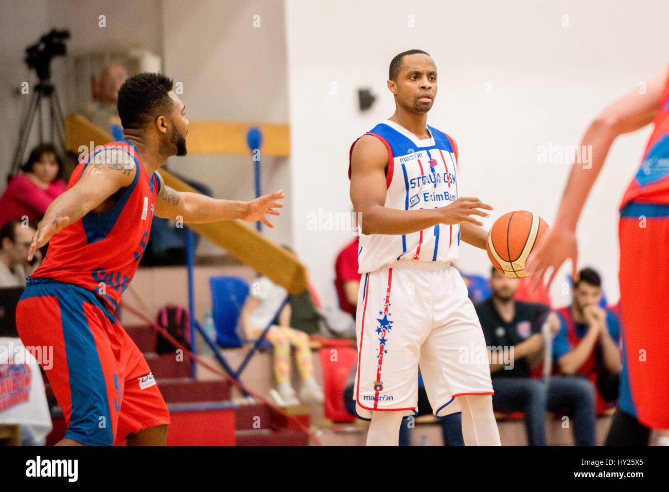 March 29, 2017:Morris Curry #7 of Steaua CSM EximBank Bucharest R and ...