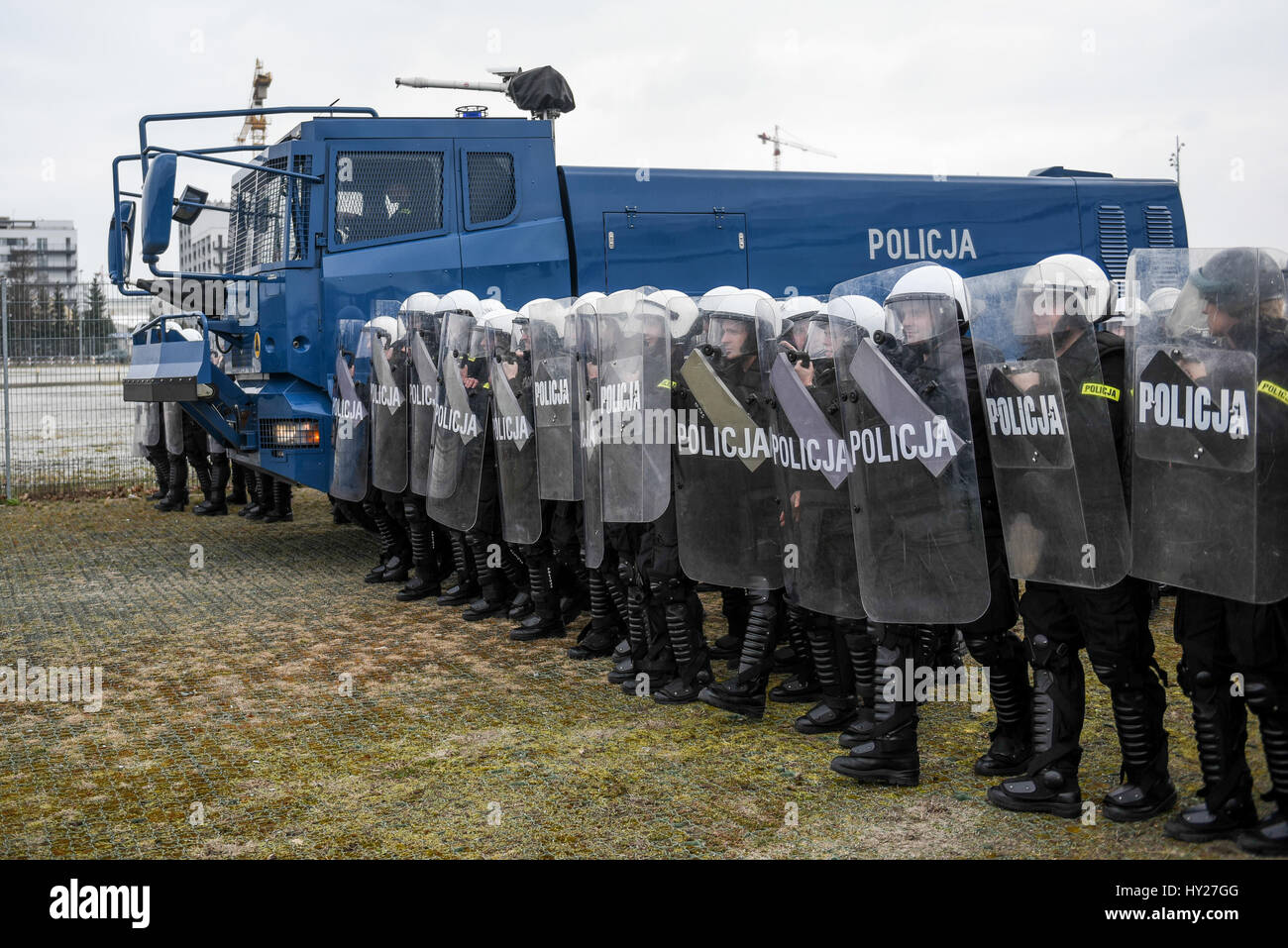 Poznan, Poland. 30th March 2017. Members of police forces train on ...