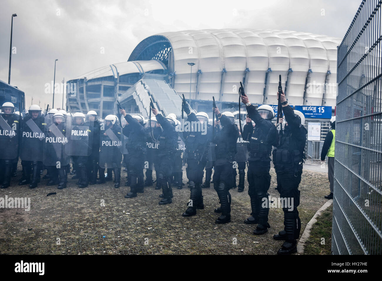 Poznan, Poland. 30th March 2017. Members of police forces train on ...