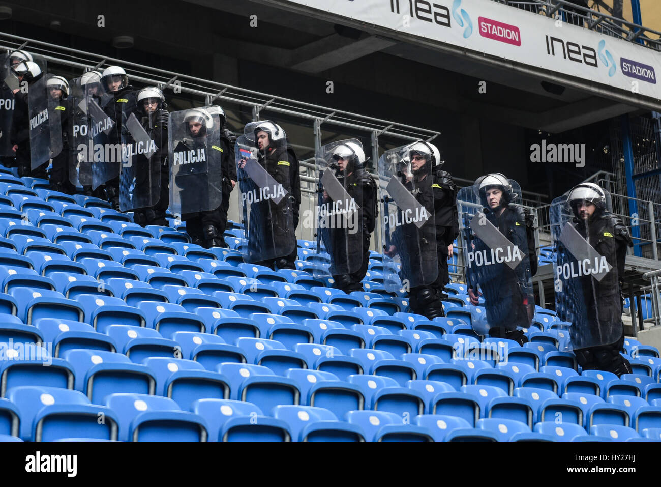 Poznan, Poland. 30th March 2017. Members of police forces train on ...