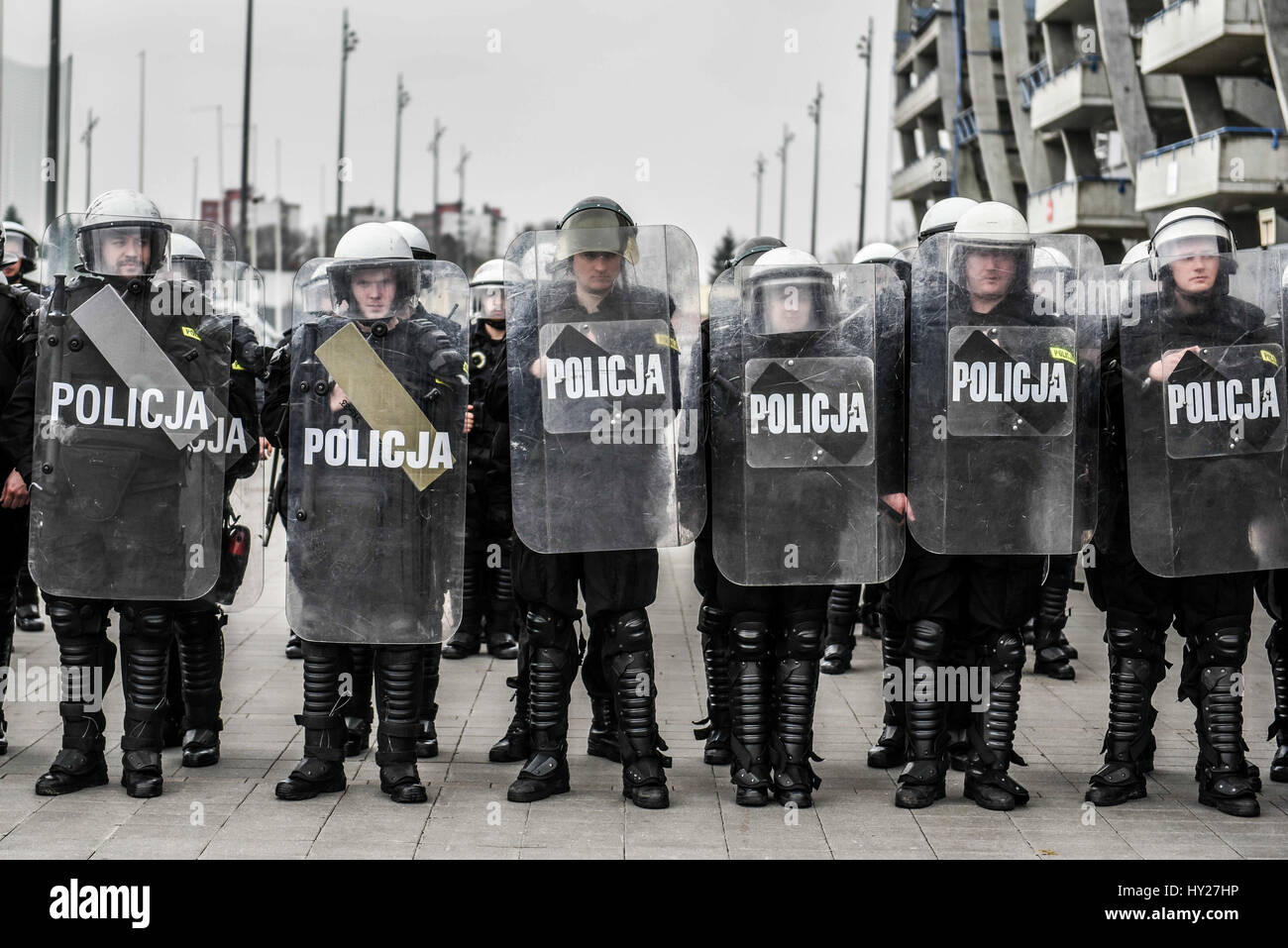 Poznan, Poland. 30th March 2017. Members of police forces train on ...