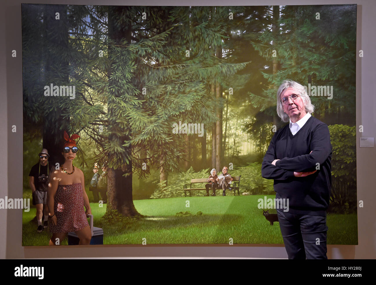 Hanover, Germany. 31st Mar, 2017. Austrian cartoonist Gerhard Haderer ...