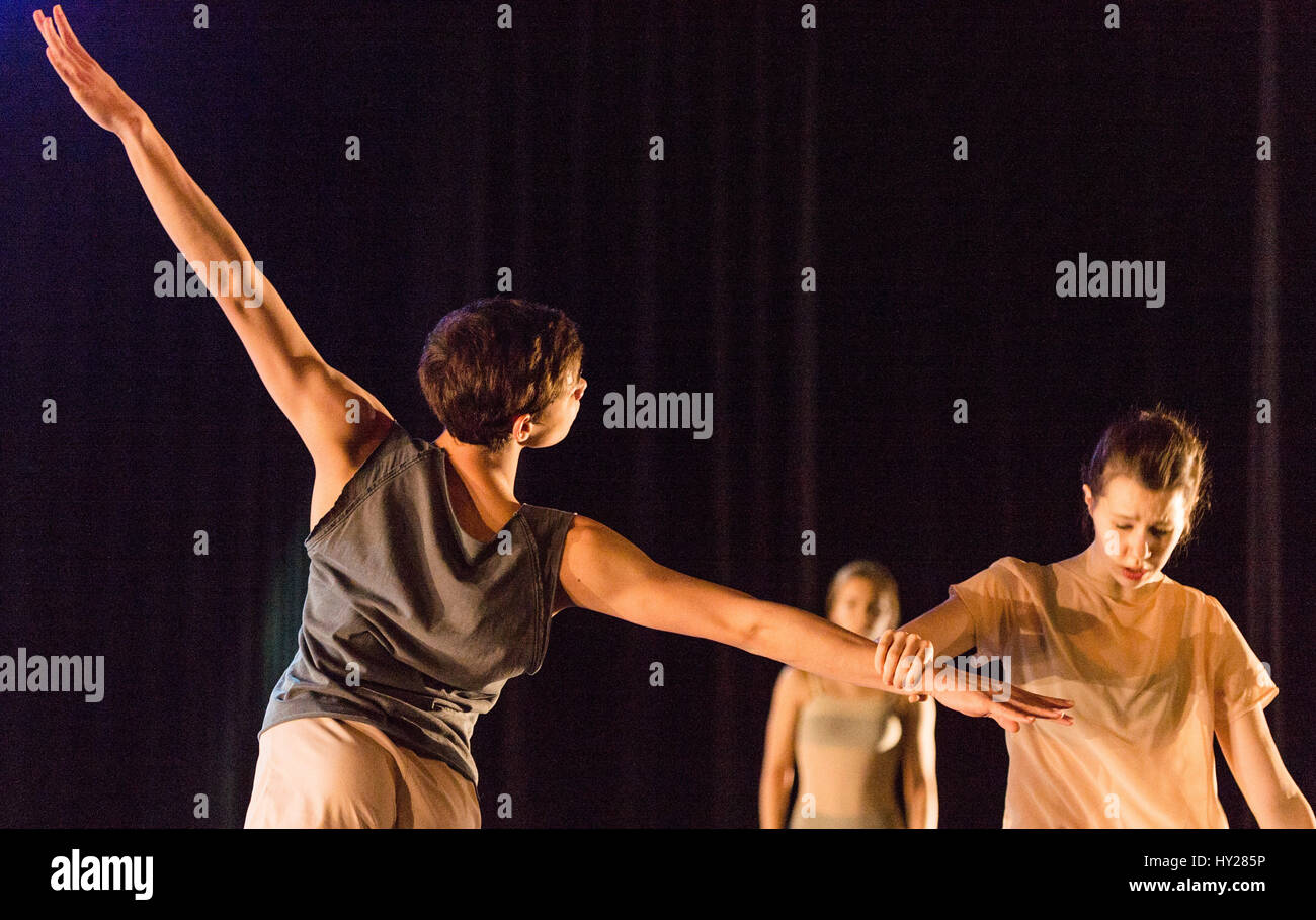 Berlin, Germany. 31st Mar, 2017. Students at the State Ballet School ...