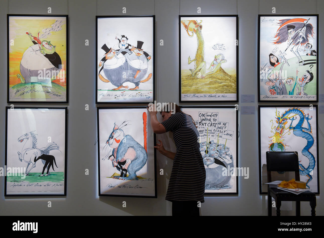 Cartoonist gerald scarfe hi-res stock photography and images - Alamy