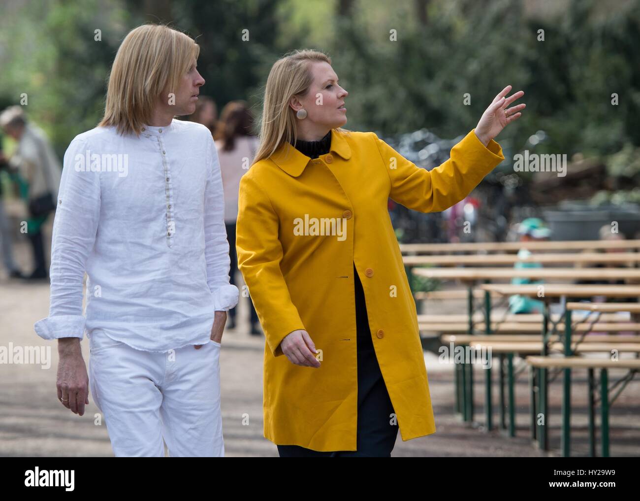 Berlin, Germany. 31st Mar, 2017. Members of the band 'The Kelly Family ...