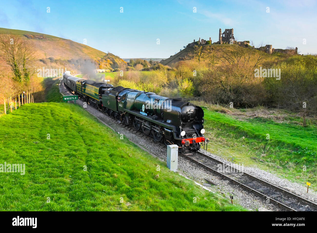 Double headed steam train hi-res stock photography and images - Alamy