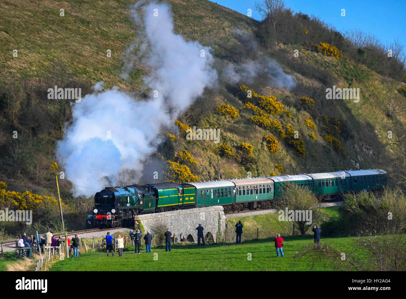 Corfe viaduct hi-res stock photography and images - Alamy