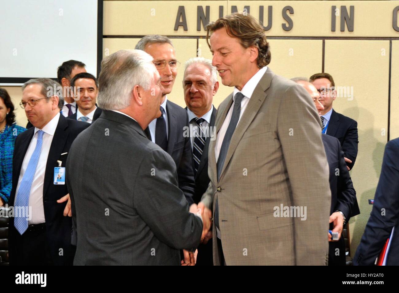Brussels, Belgium. 31st Mar, 2017. U.S. Secretary of State Rex ...