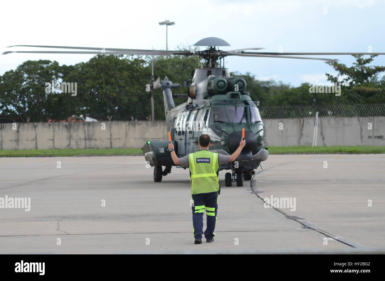 Rio De Janeiro, Brazil. 31st Mar, 2017. Caracal helicopter of the ...
