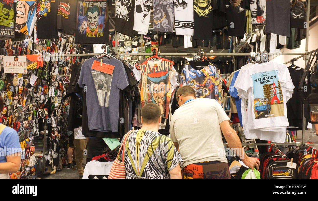 Adelaide, Australia. 1st Apr, 2017. Comic enthusiasts dress in their ...