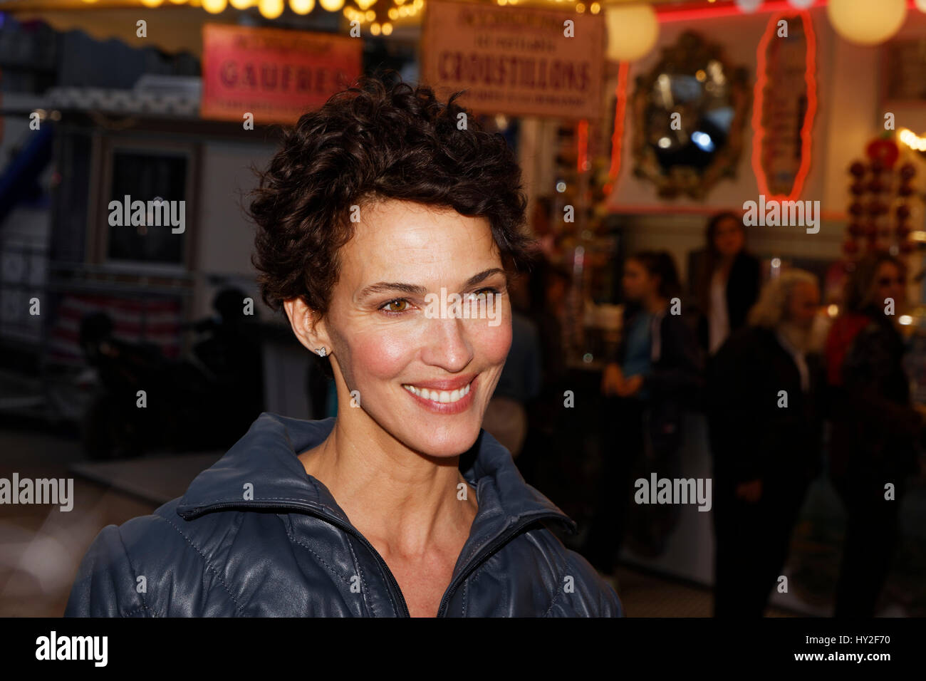Paris, France. 31st March, 2017. Linda Hardy, former Miss France ...