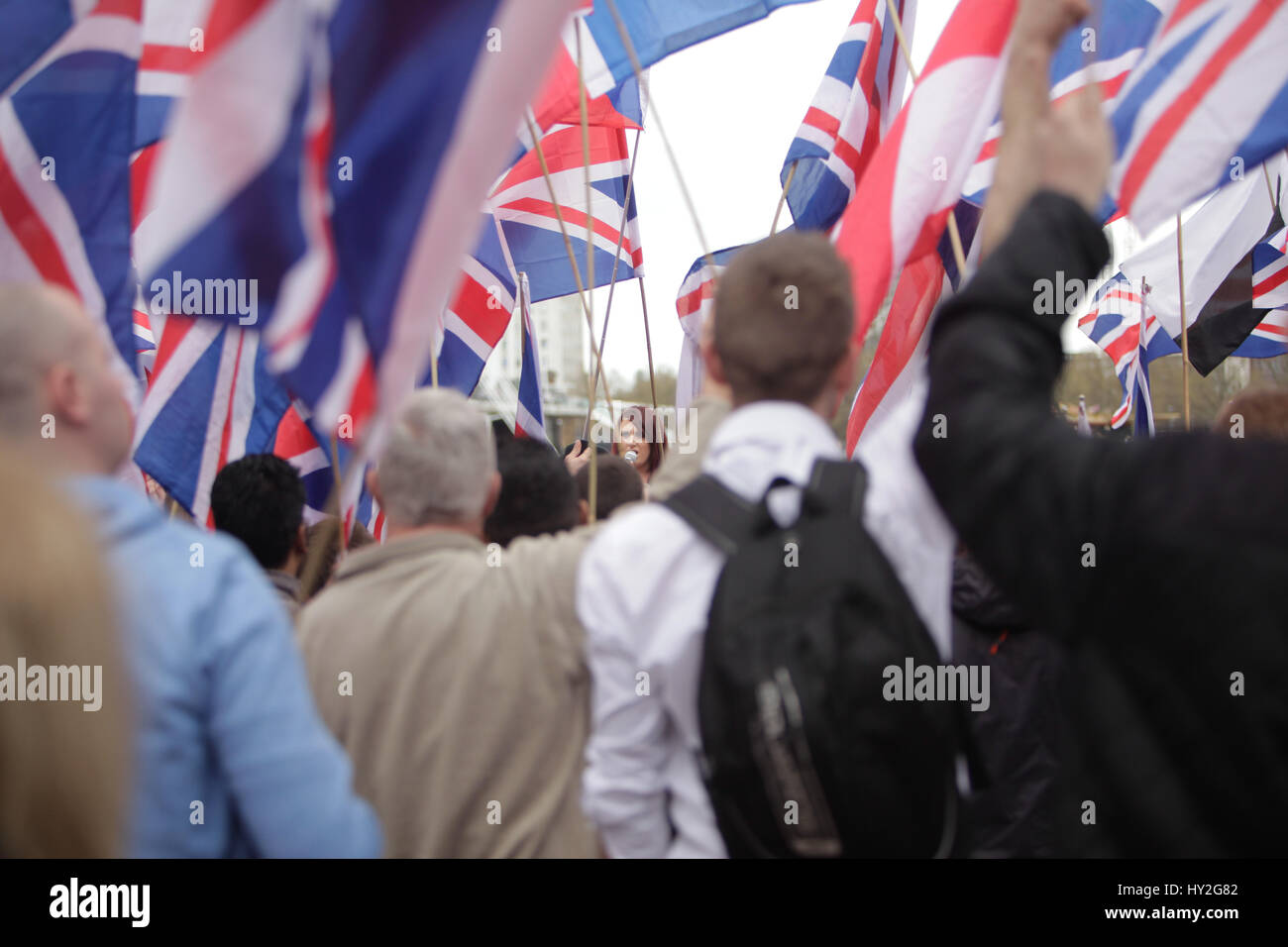 London UK 01 April 2017 The EDL (English Defence League) and Britain ...