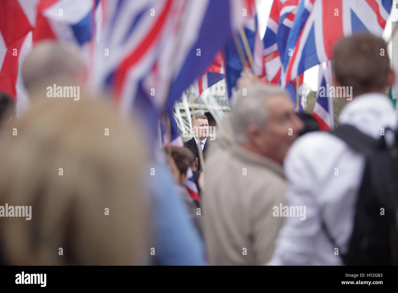 London UK 01 April 2017 The EDL (English Defence League) and Britain ...