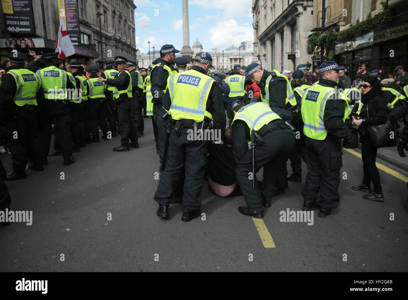 London UK 01 April 2017 The EDL (English Defence League) and Britain ...
