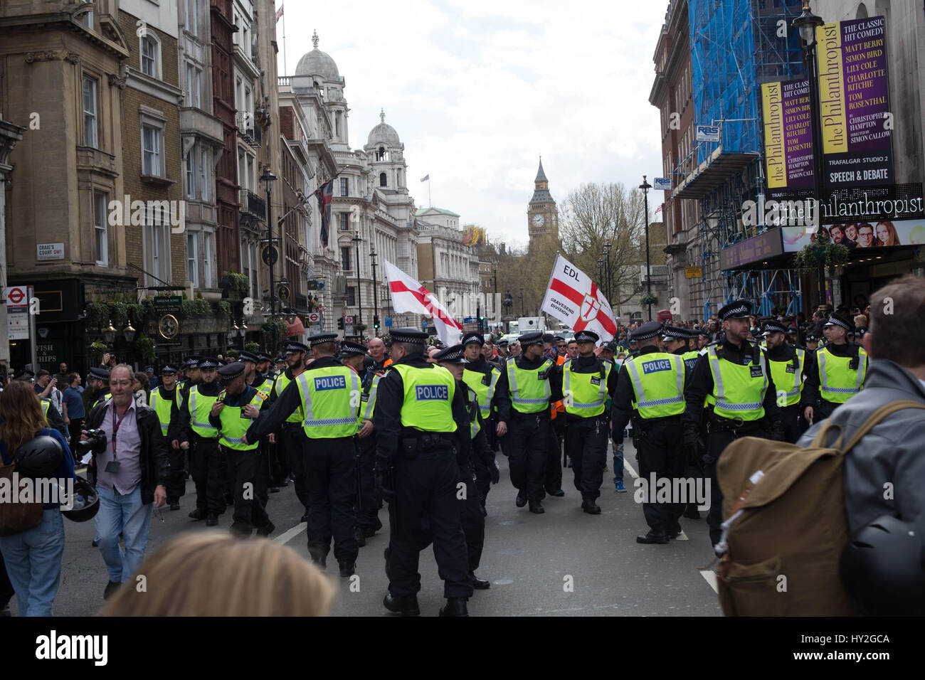 English defence league flag hi-res stock photography and images - Alamy