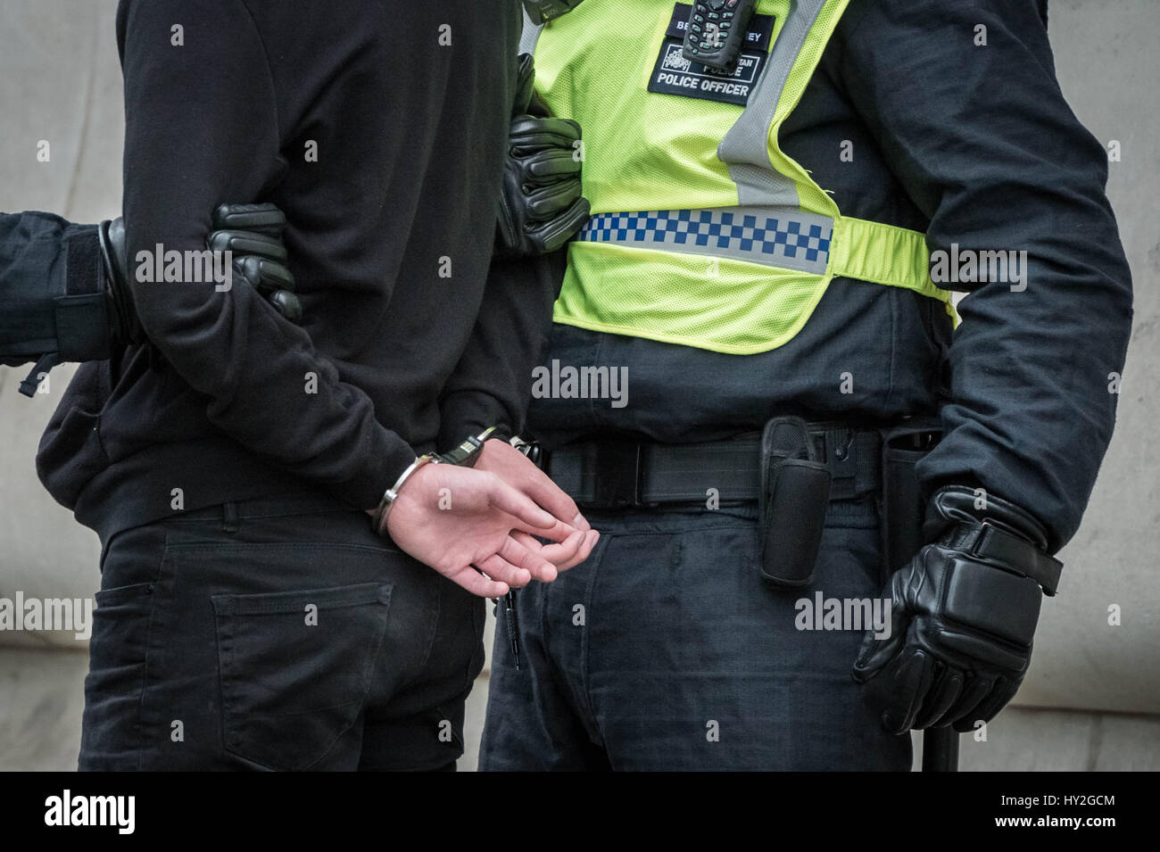 Police arrest uk handcuffs hi-res stock photography and images - Alamy