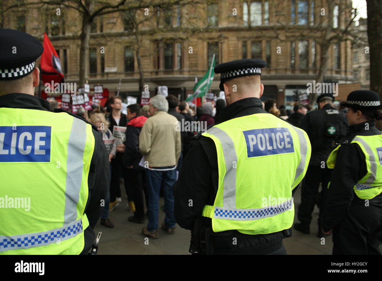 London, UK. April 1st, 2017. Far Right Groups Britain First and the ...