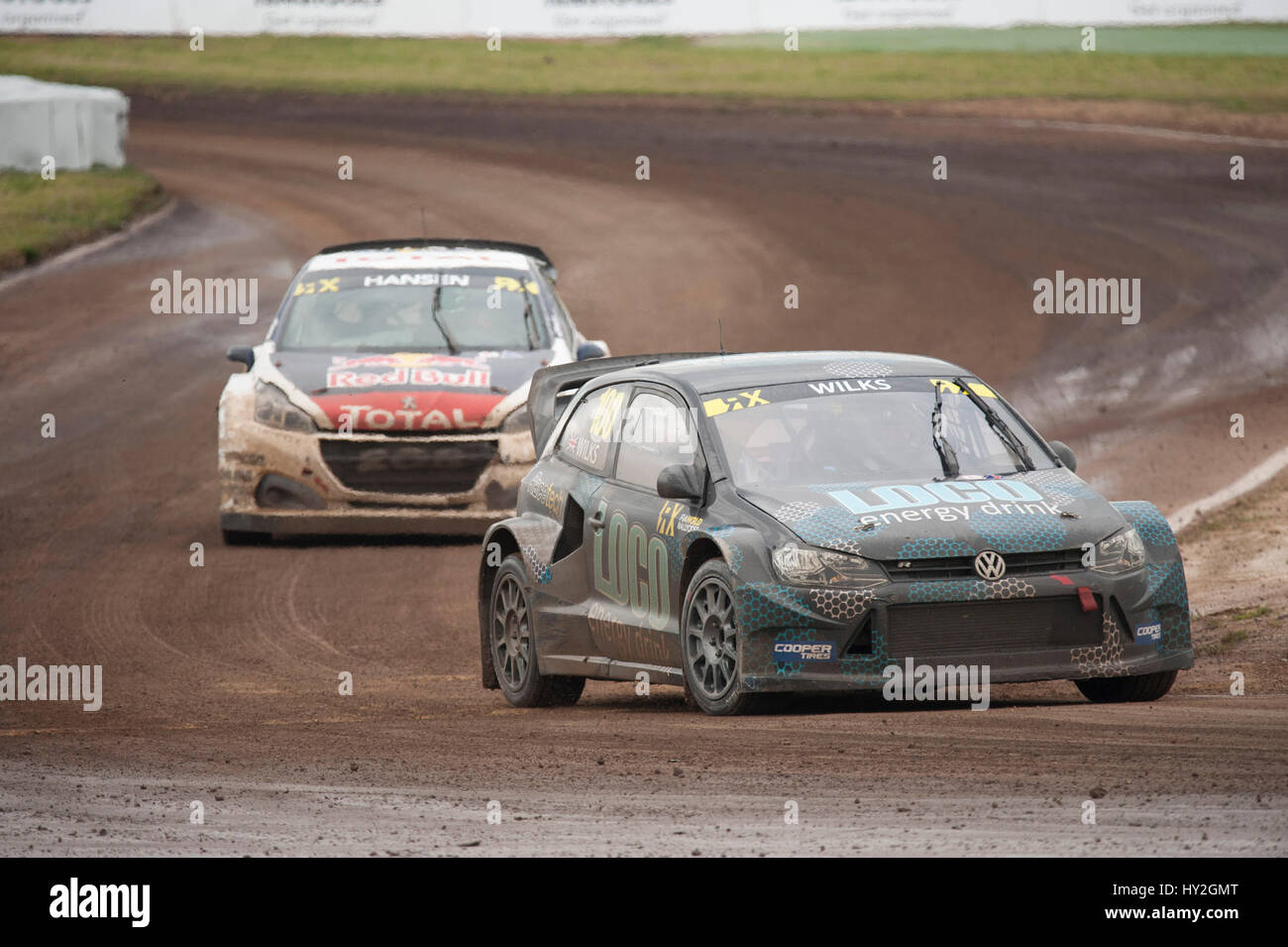 Barcelona, Spain. 1 April, 2017. The Volskwagen Polo World RX car ...