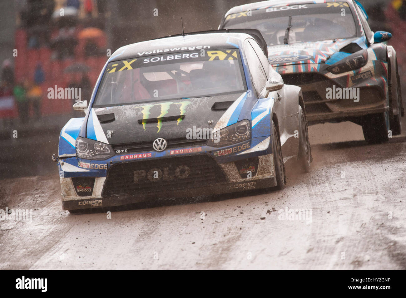 Barcelona, Spain. 1 April, 2017. The Volkswagen Polo GTI World RX car ...