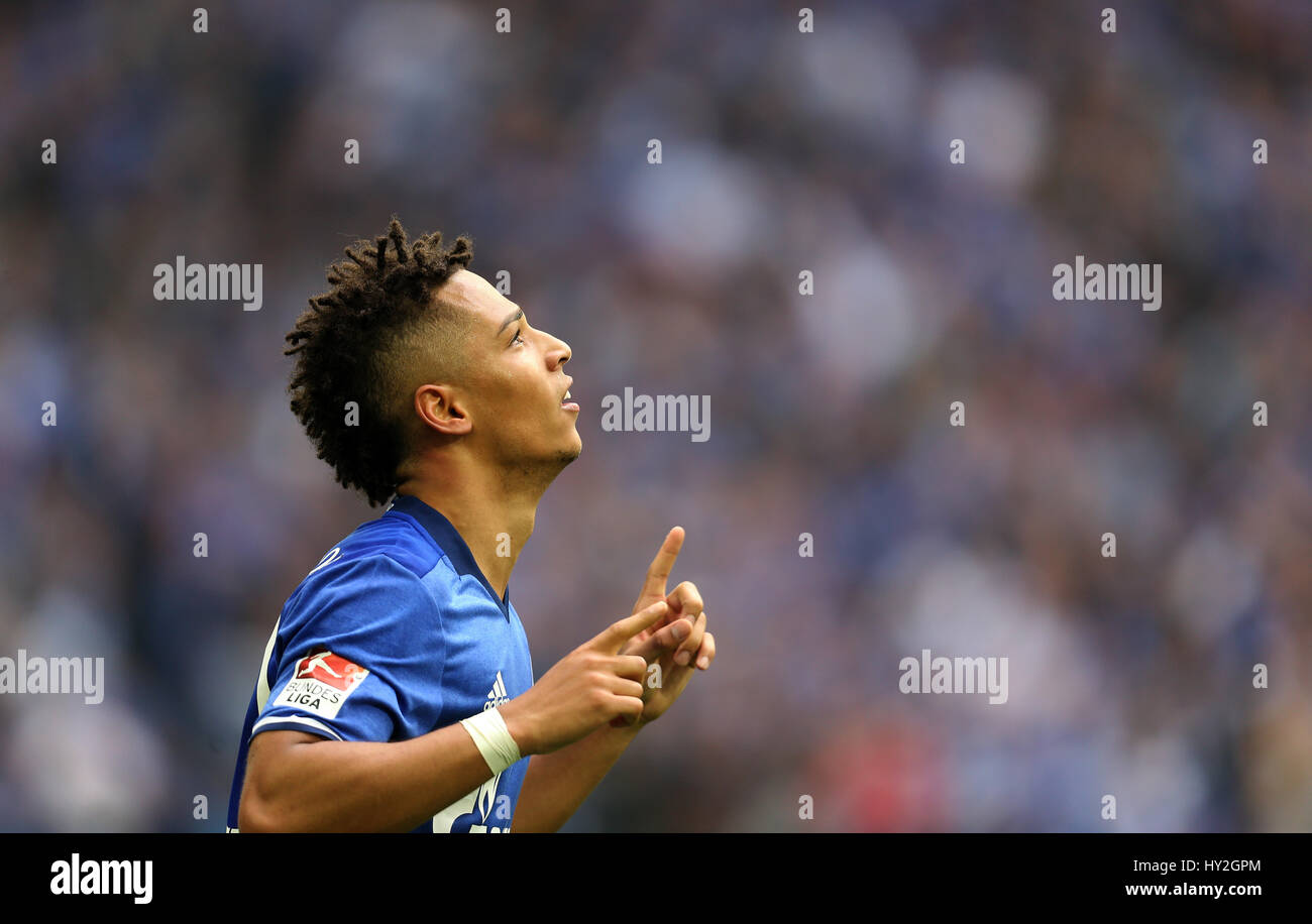 Veltins Arena, Gelsenkirchen, Germany. 01st Apr, 2017. Schalke's Thilo ...