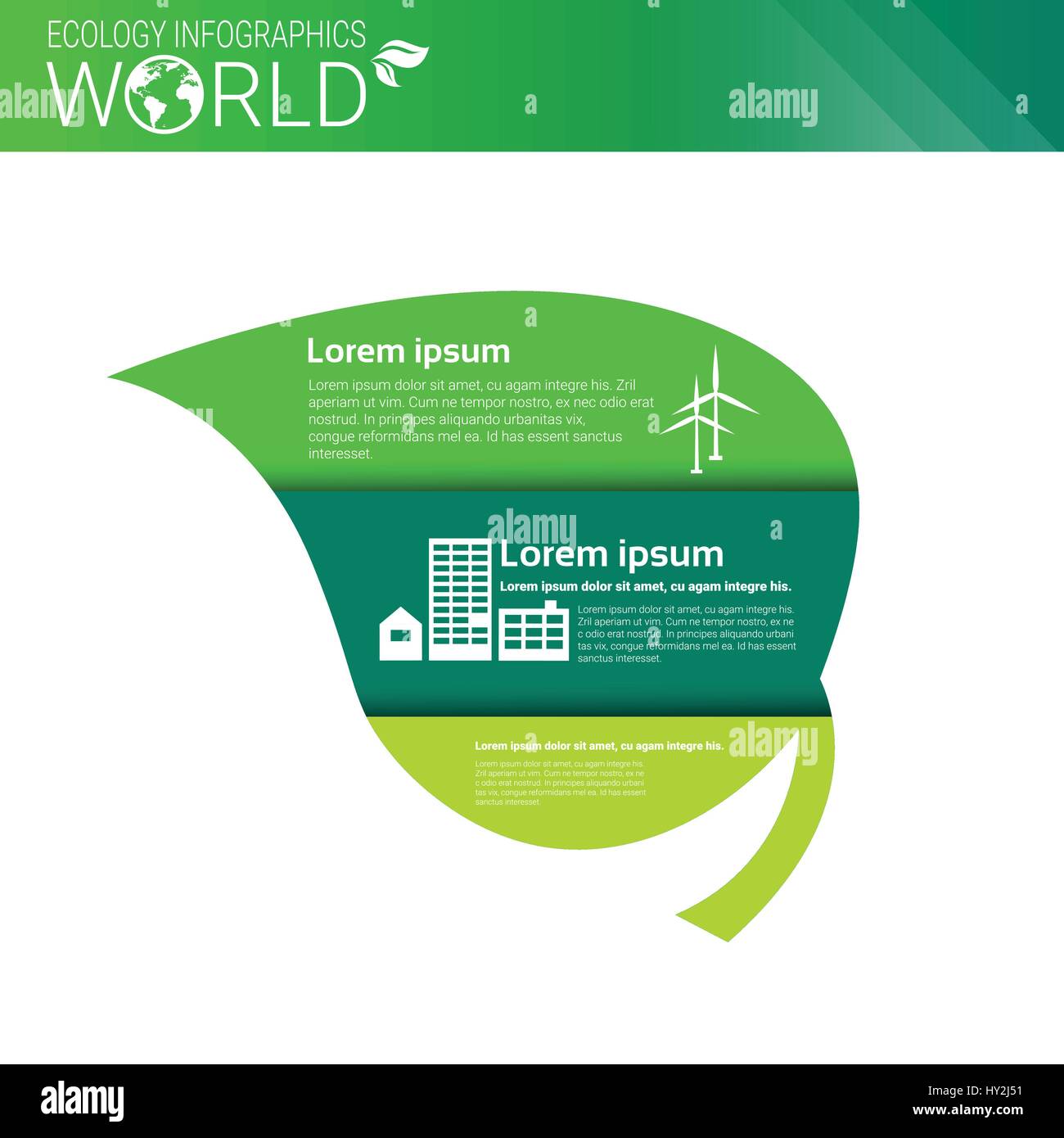 World Environmental Protection Green Energy Ecology Infographics Banner ...