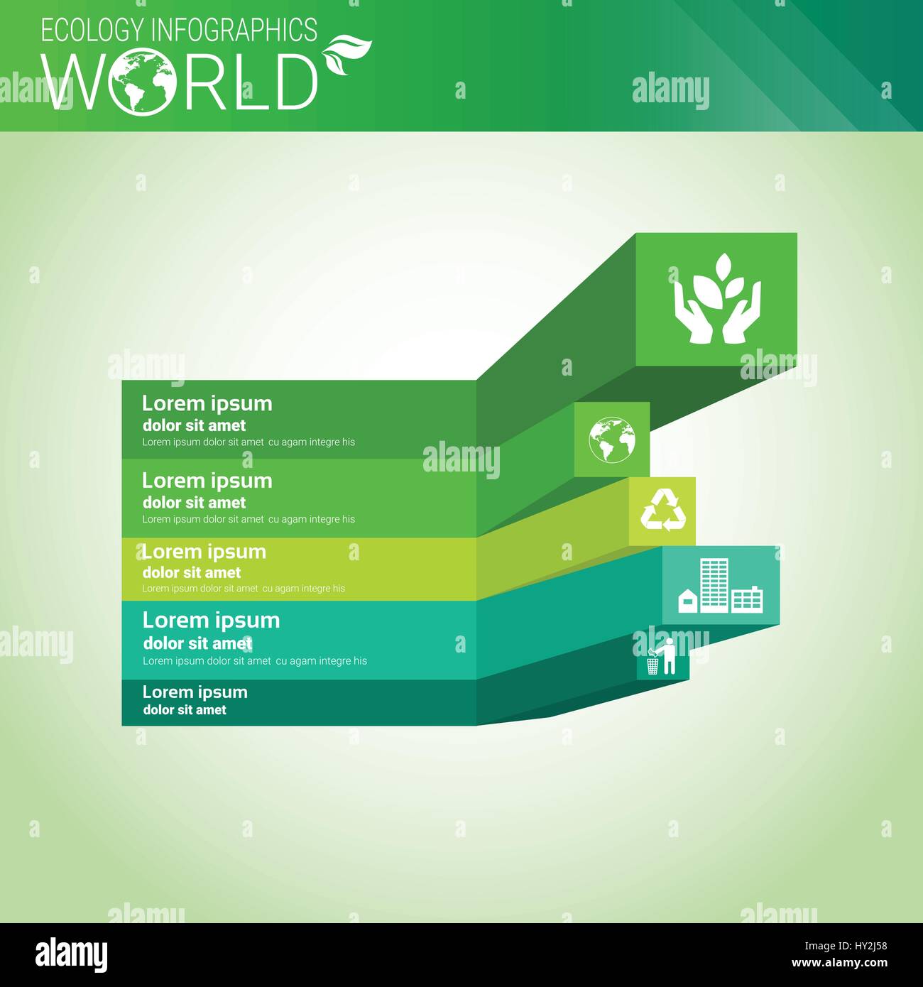 World Environmental Protection Green Energy Ecology Infographics Banner ...