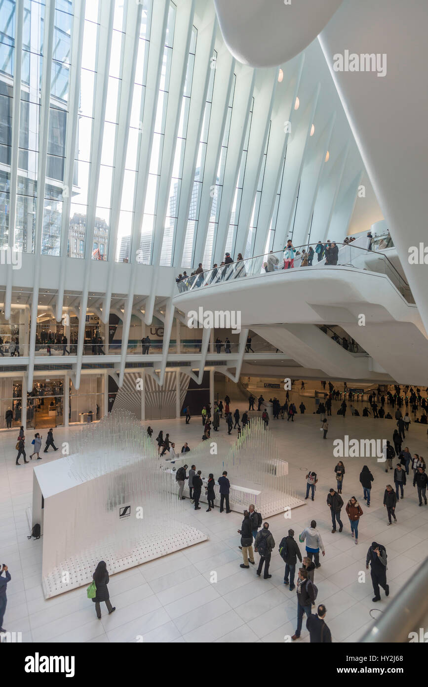 New York, NY - Oculus transportation Hub at the World Trade Center ...