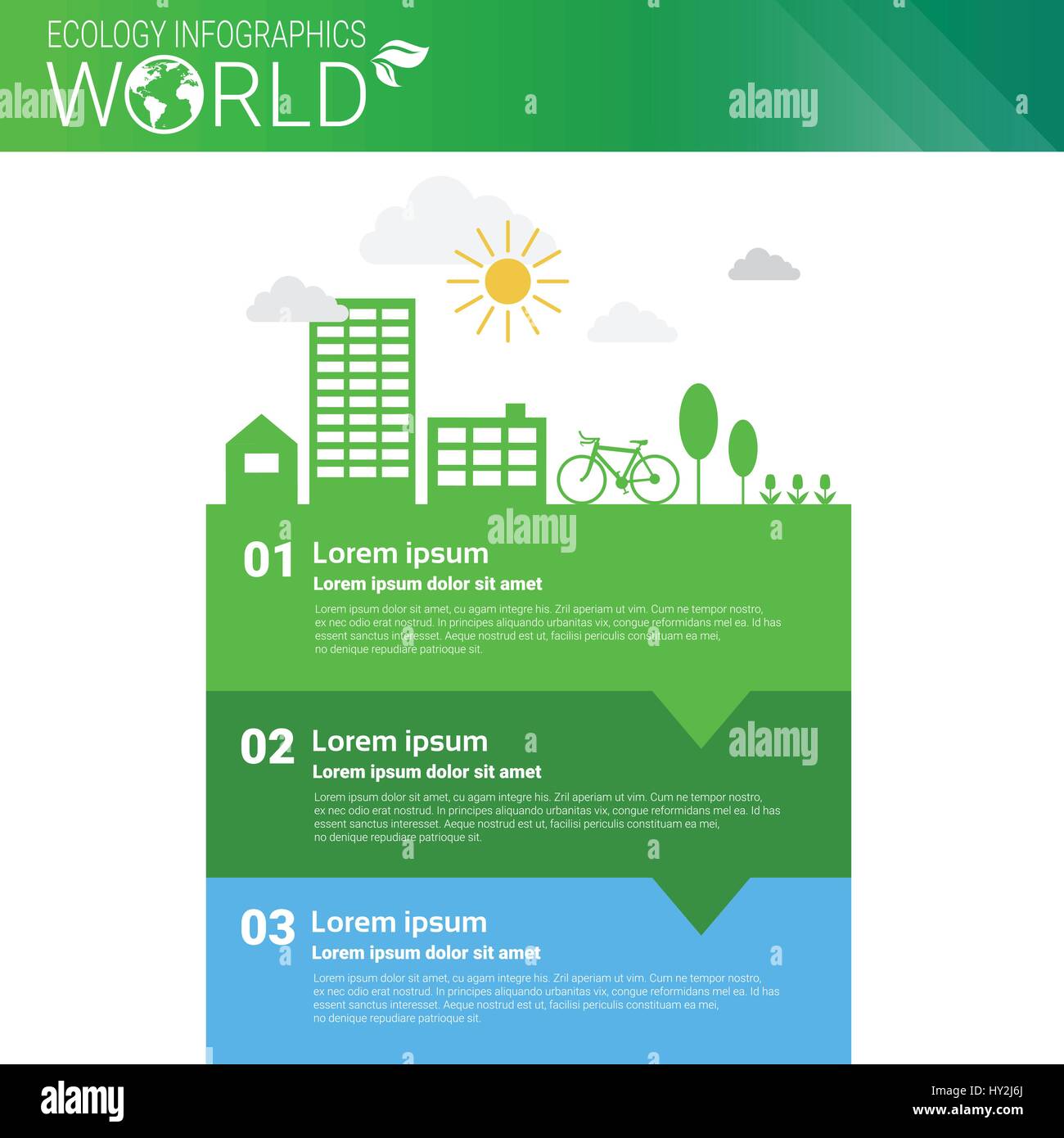 World Environmental Protection Green Energy Ecology Infographics Banner ...