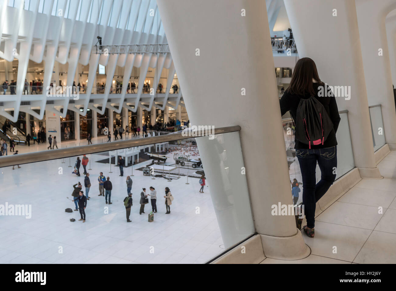 New York, NY - Oculus transportation Hub at the World Trade Center ...