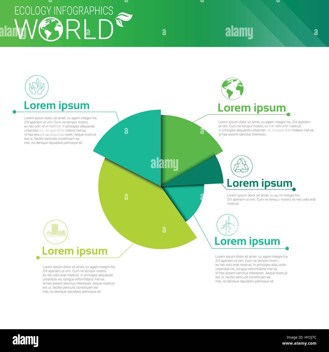 World Environmental Protection Green Energy Ecology Infographics Banner ...