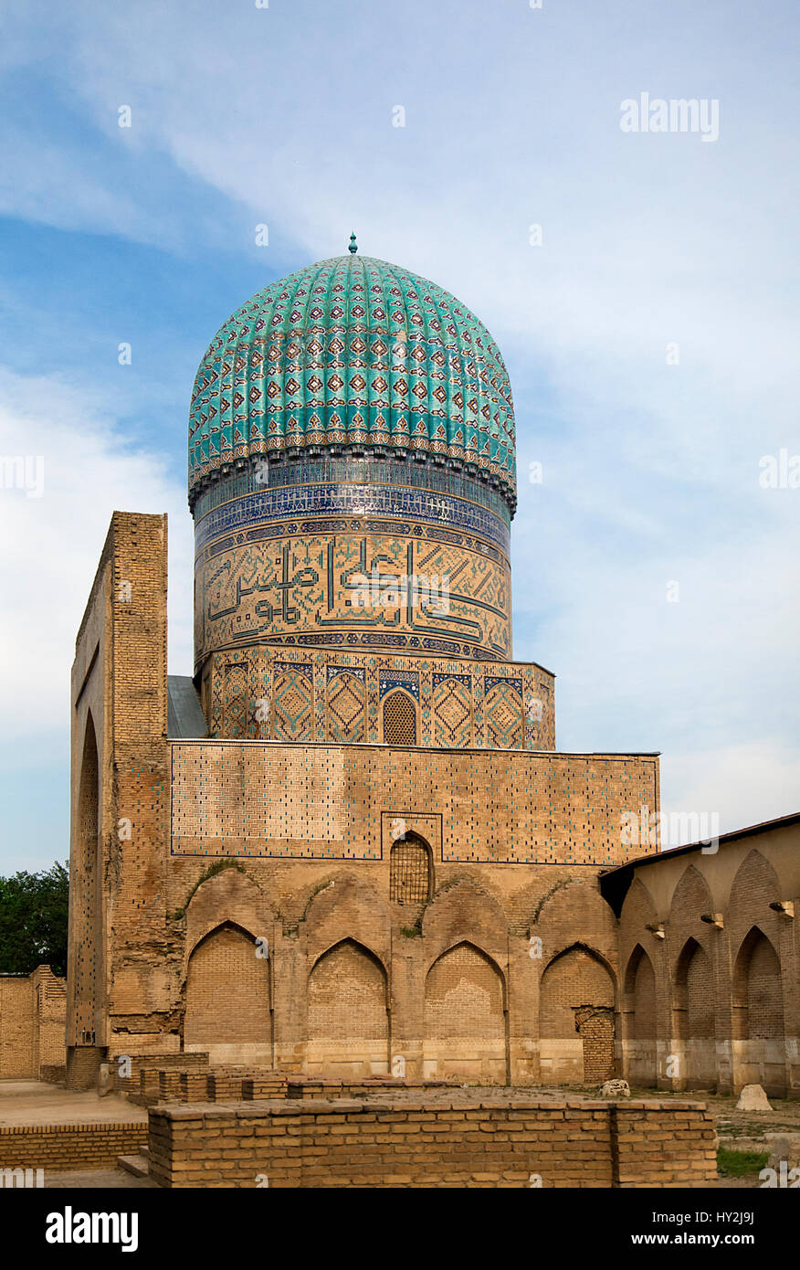 Bibi-Khanym mosque, Samarkand, Uzbekistan - UNESCO World Heritage Stock ...