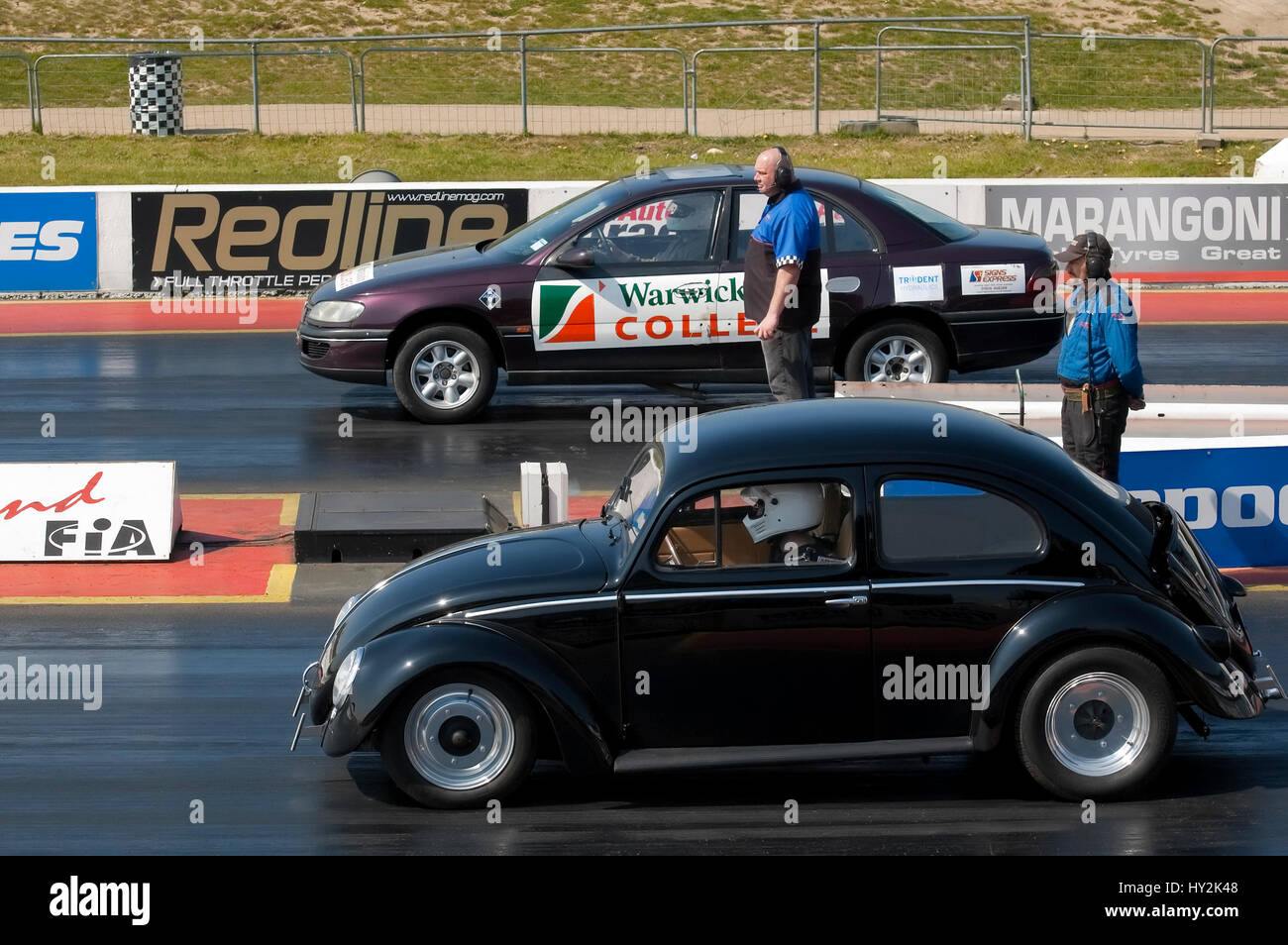 Santa Pod, UK - April 23, 2010: Alternative energy racing at Santa Pod ...