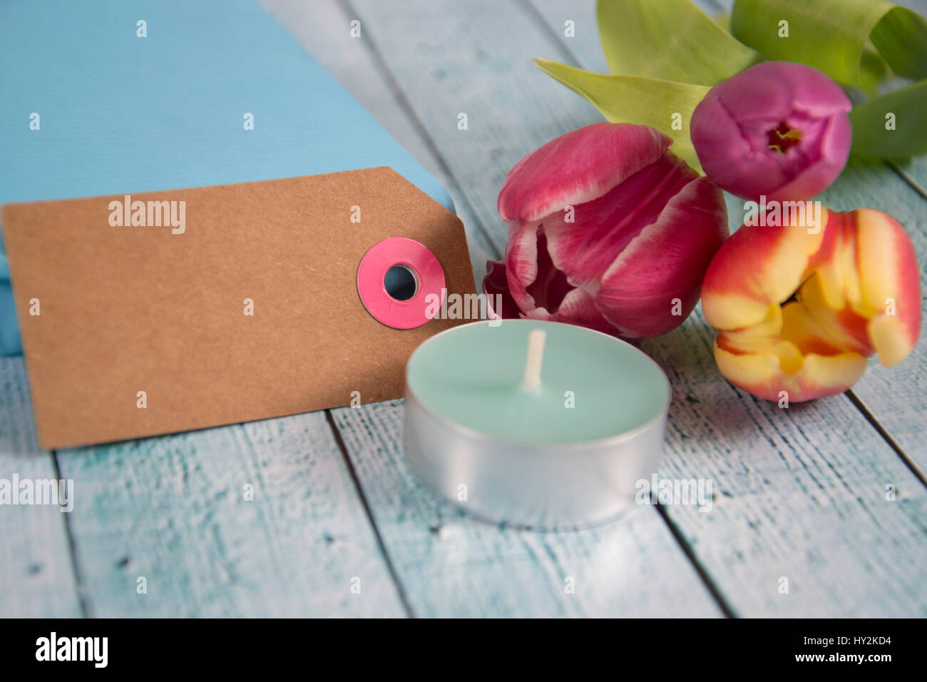 Spring background with tulips Stock Photo - Alamy