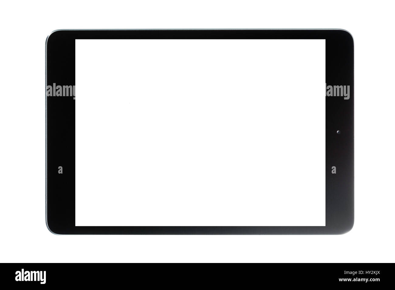 Black Touch Screen Tablet, with white empty screen Stock Photo - Alamy