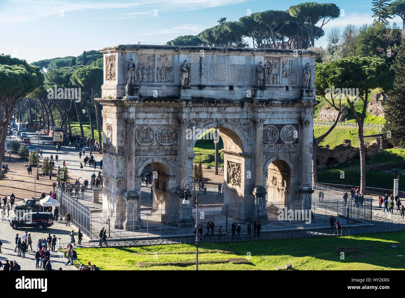 Rome, Italy - December 31, 2016: Arch of triumph known as Arch of ...