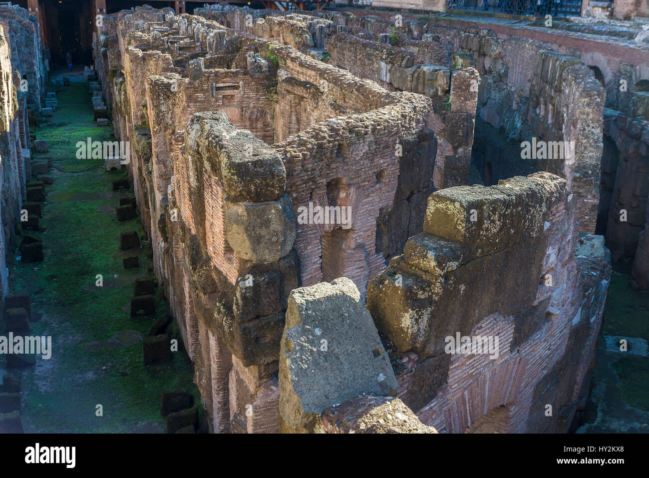 View of the moat of the coliseum of Rome, Italy Stock Photo - Alamy